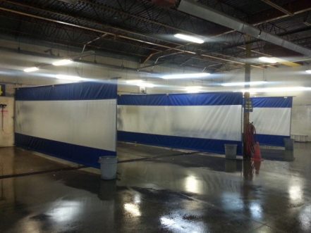 Wash Bay Curtains - Airdrie Canvas Tent & Awning