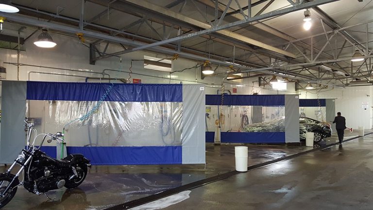 Wash Bay Curtains - Airdrie Canvas Tent & Awning